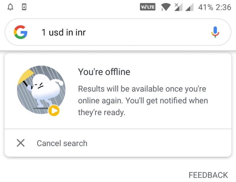 Now play Floating Cloud game when you're offline in Google mobile search