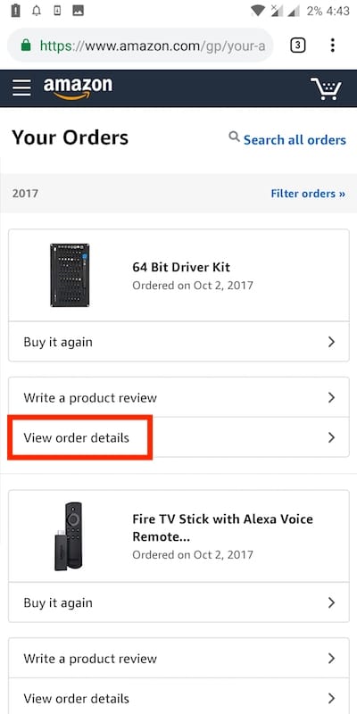 How To Download Print Invoice From Amazon