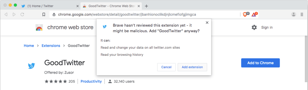 GoodTwitter Extension brings back Old Twitter Layout on Chrome, Firefox