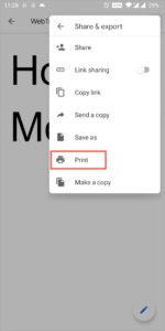How to Print from Google Docs App on Android and iPhone