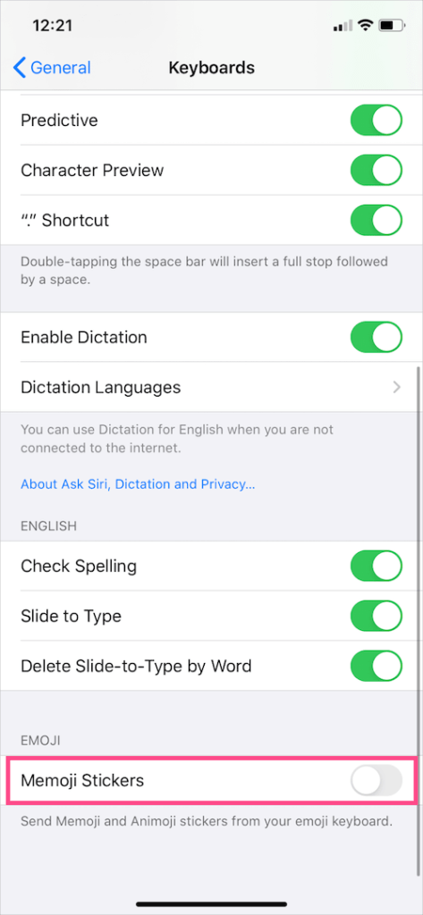 Hide Frequently Used Memoji Stickers from Emoji Keyboard in iOS 13.3
