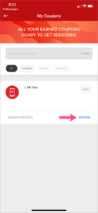 How to Claim Free Data Coupons in Airtel Thanks app
