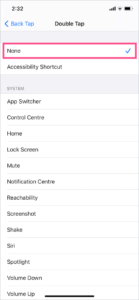 How to Turn Off Double Tap to take Screenshots on iPhone