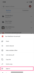 How to Download Files from Google Drive App to iPhone