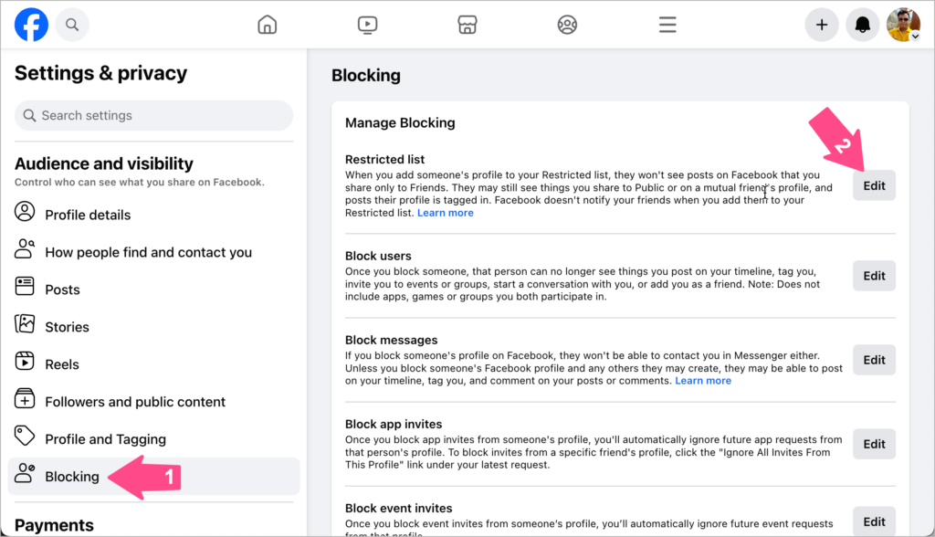 How to Restrict Someone on Facebook without blocking them