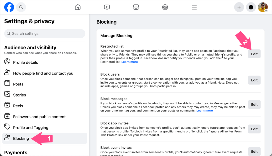 How to Restrict Someone on Facebook without blocking them