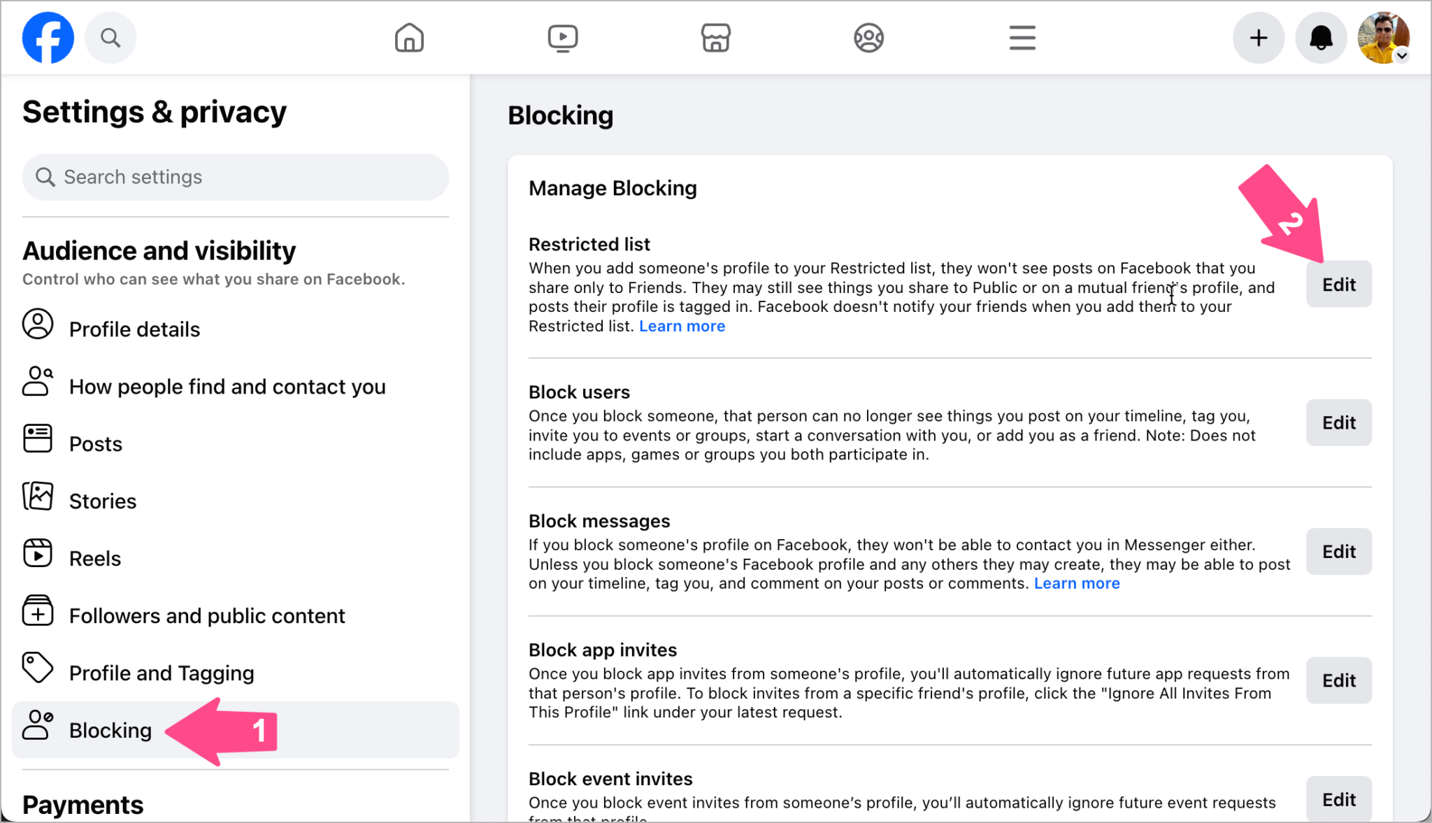 How to Restrict Someone on Facebook without blocking them