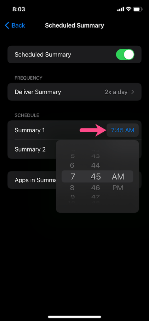 How to Turn On/Off Notification Summary in iOS 15 on iPhone