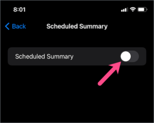 How to Turn On/Off Notification Summary in iOS 15 on iPhone