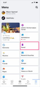 How to See Saved Items on Facebook Marketplace