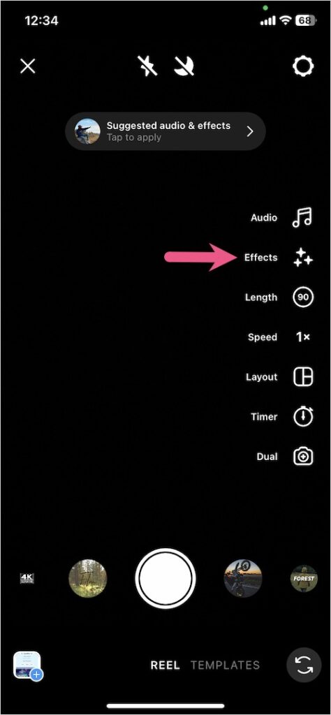 How to Find Saved Effects on Instagram Story and Reels