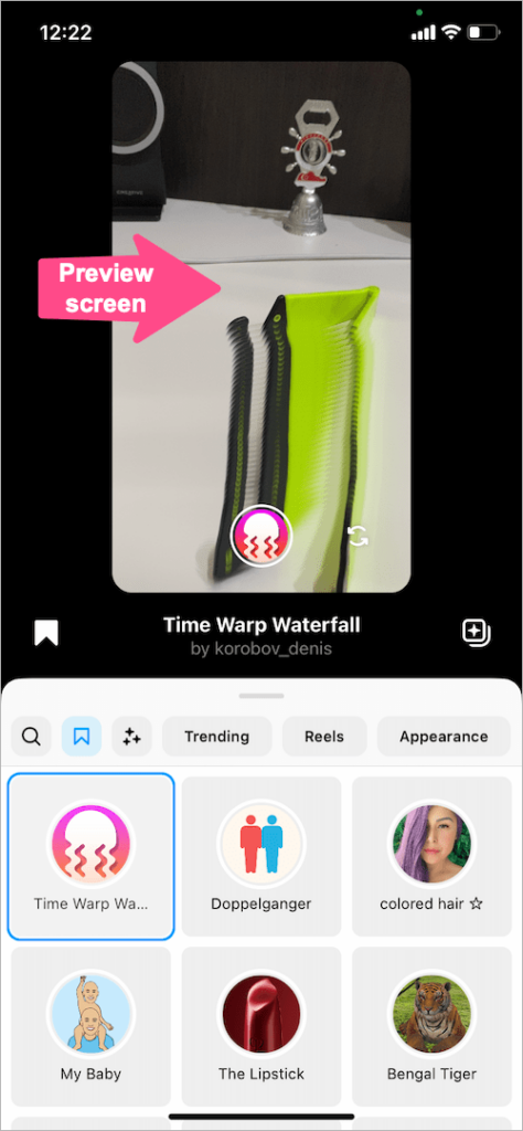 How to Find Saved Effects on Instagram Story and Reels