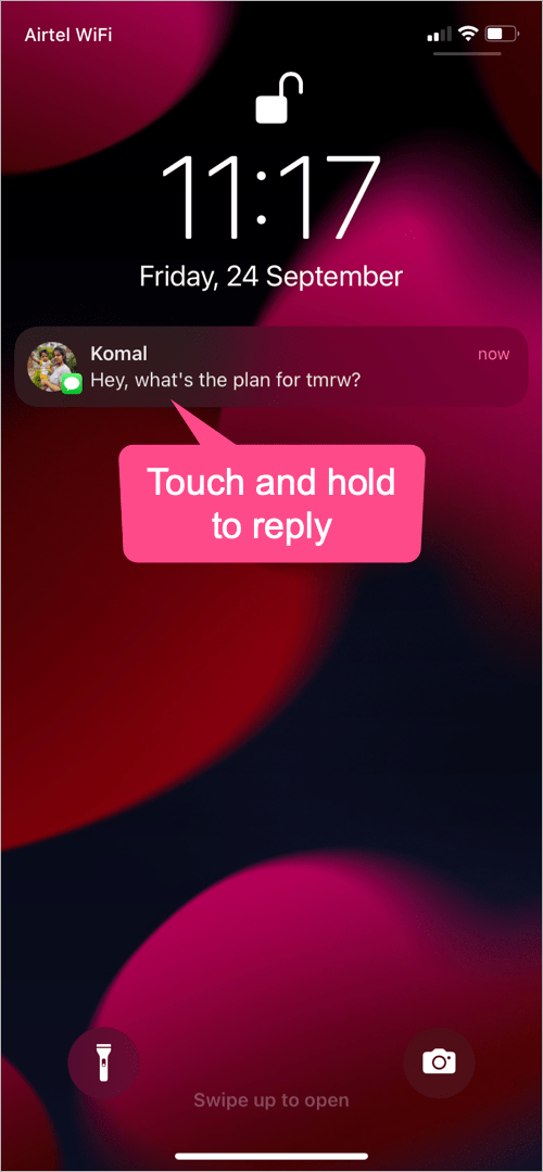 IOS 15 How To Reply To Messages From Lock Screen On IPhone