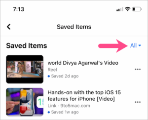 How to Find Your Saved and Liked Reels on Facebook