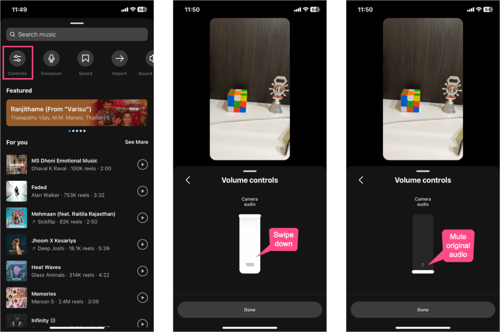 How to Mute the Original Sound on Instagram Reels