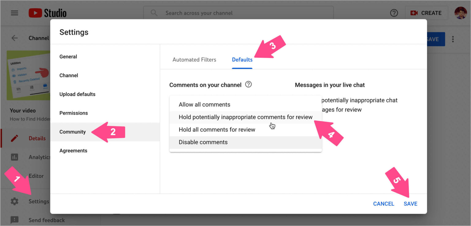 How to Turn On or Off Comments on YouTube Shorts