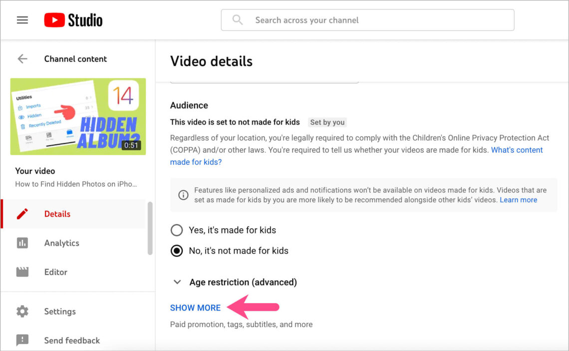 How to Turn On or Off Comments on YouTube Shorts