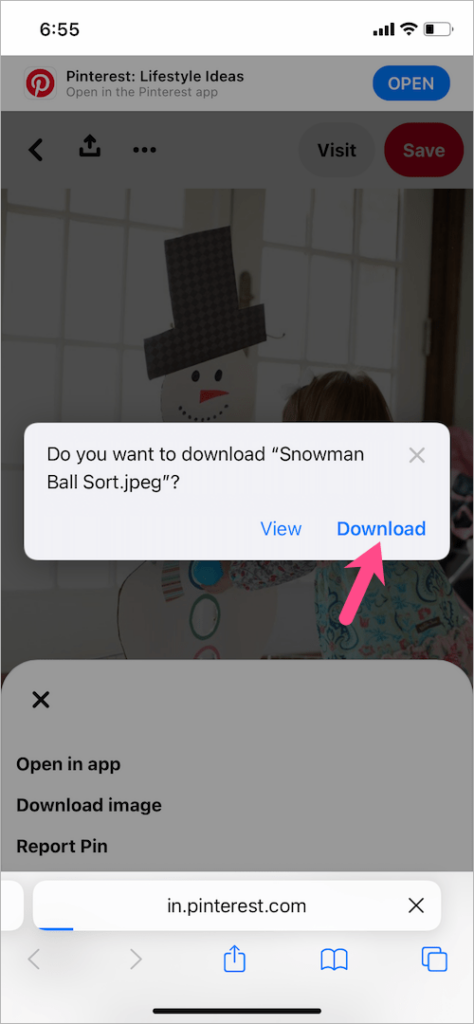 How to Download Pinterest Pictures in Full Size on iPhone