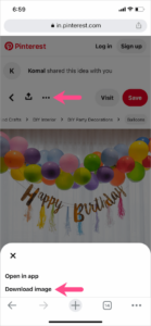 How to Download Pinterest Pictures in Full Size on iPhone
