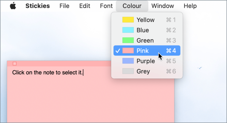 How to Change the Color of a Sticky Note on Mac