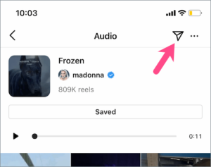 Here's how to Find Saved Audio on Instagram