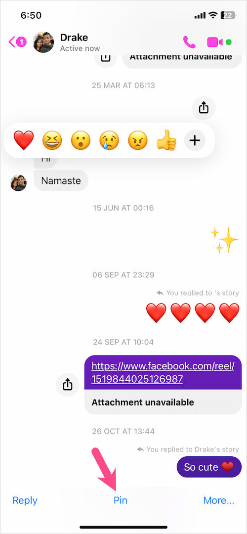 How To Pin A Message In Messenger On IPhone Android