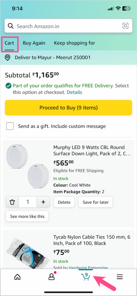 How to Find Saved for Later Items on Amazon