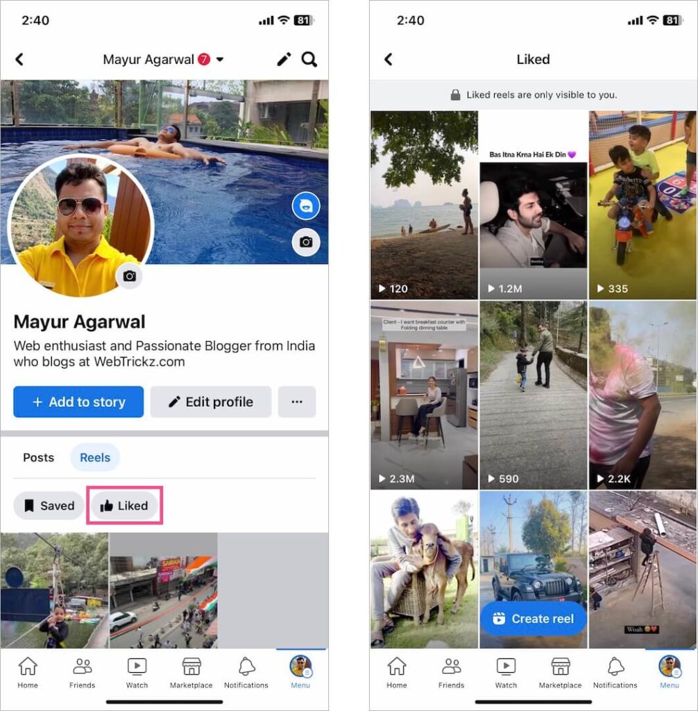 How to Find Your Saved and Liked Reels on Facebook