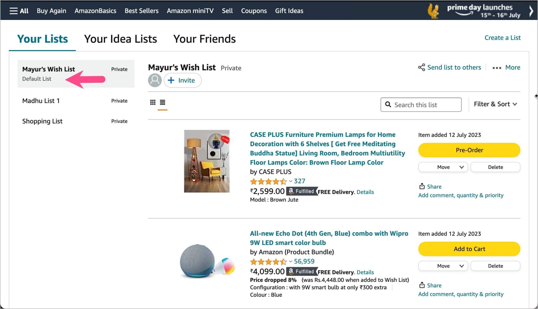 How to Find Your Liked or Hearted Items on Amazon