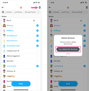How to Edit and Delete a Shortcut on Snapchat
