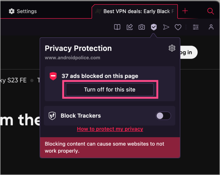 How to Turn Off the Ad Blocker on Opera GX