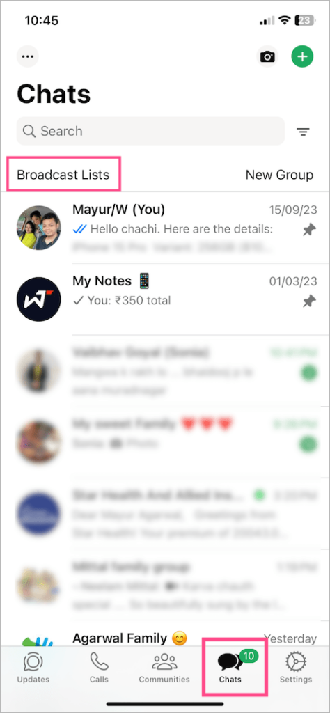How to Find Your Broadcast Lists in WhatsApp on iPhone