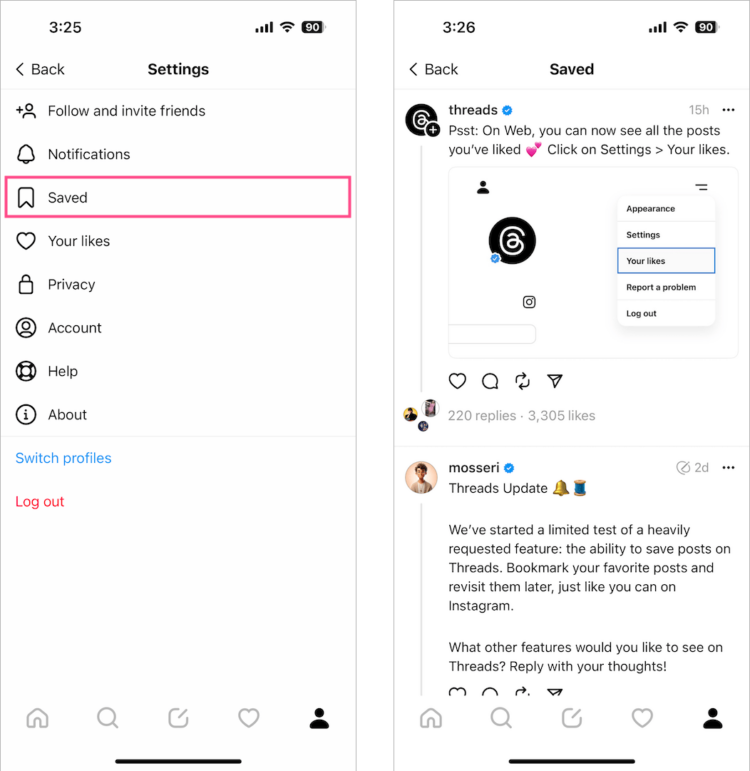 How to Find All Your Saved Posts on Threads