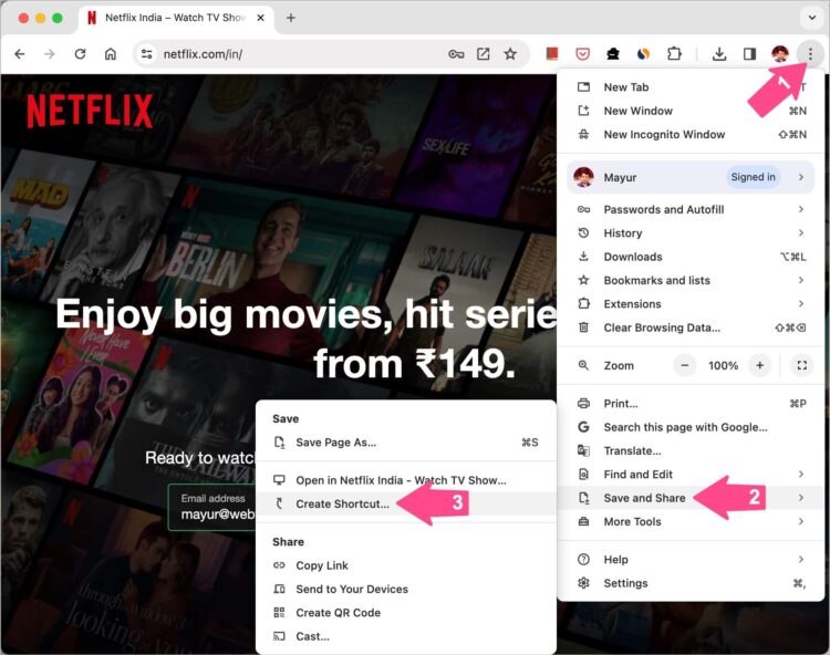 How to Add Netflix Shortcut to Dock or Desktop on Mac