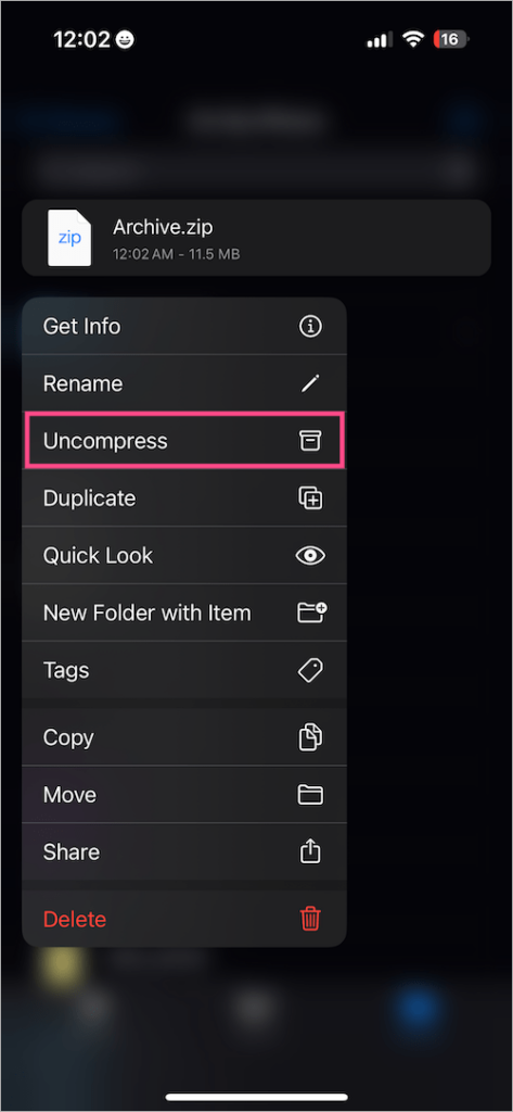 How to Compress & Create a Zip File of Photos on iPhone