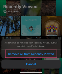iOS 18/iOS 26: How to Clear Recently Viewed Photos on iPhone