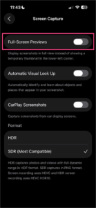 How to Automatically Save Screenshots in iOS 26 on iPhone