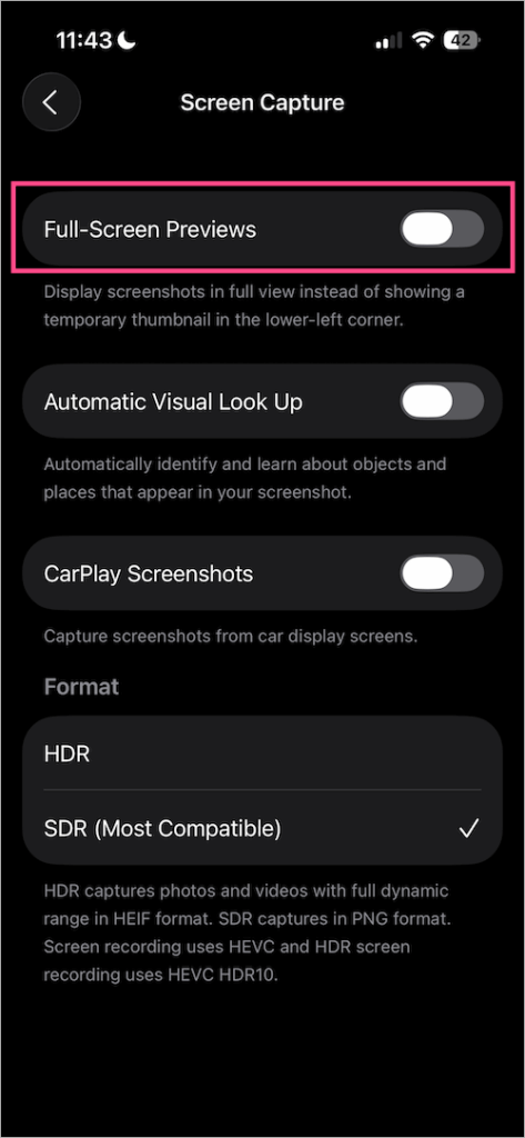 How to Automatically Save Screenshots in iOS 26 on iPhone