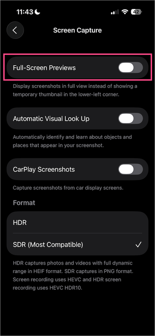 How to Automatically Save Screenshots in iOS 26 on iPhone