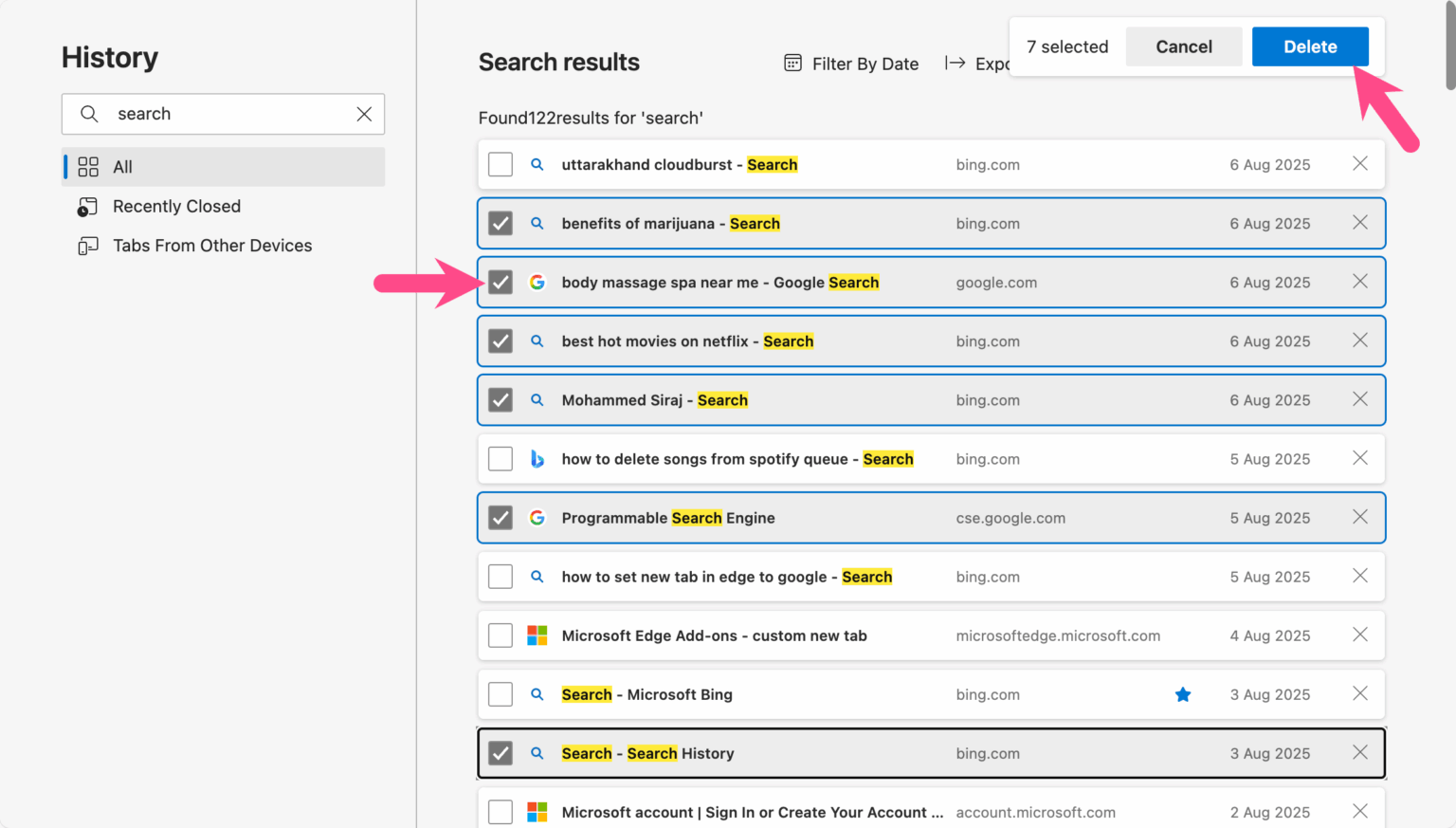 How to Clear or Delete Your Search History in Microsoft Edge