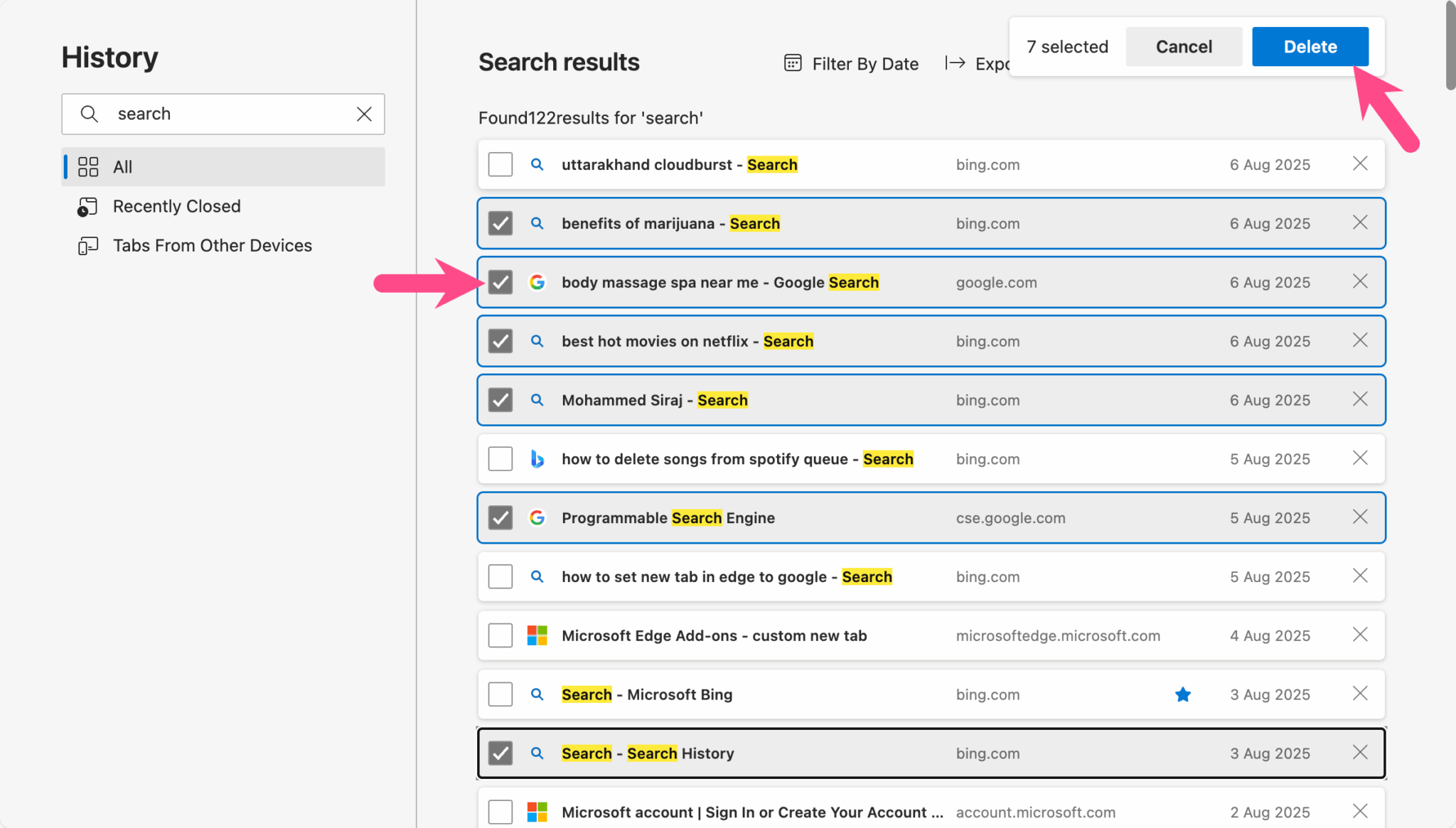 How to Clear or Delete Your Search History in Microsoft Edge