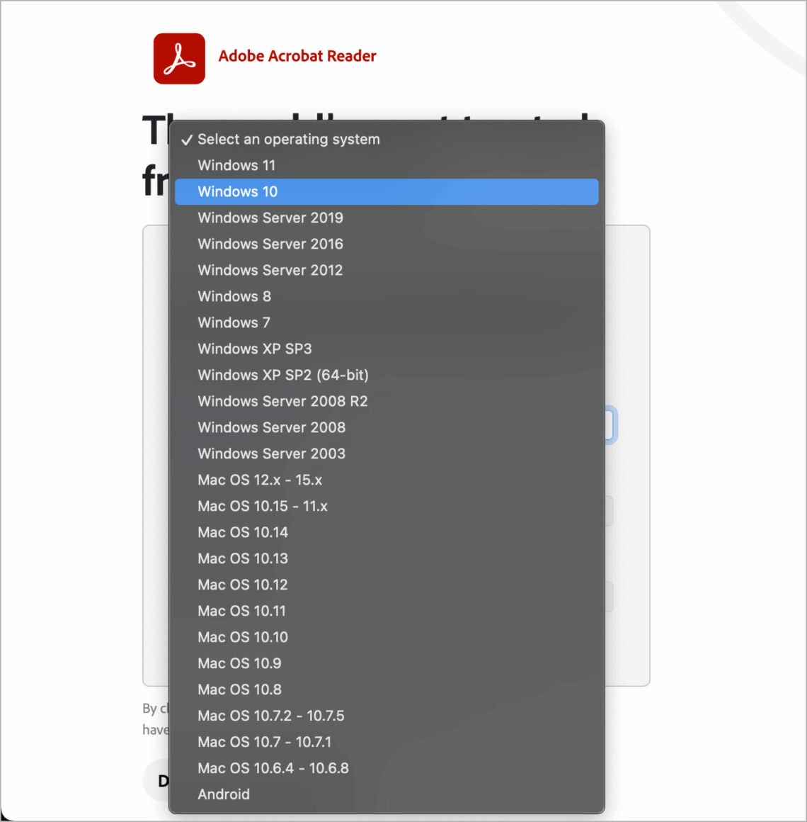 Get Adobe Acrobat Reader Offline Installer (Direct Download Links)