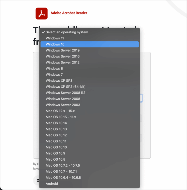 Get Adobe Acrobat Reader Offline Installer (Direct Download Links)