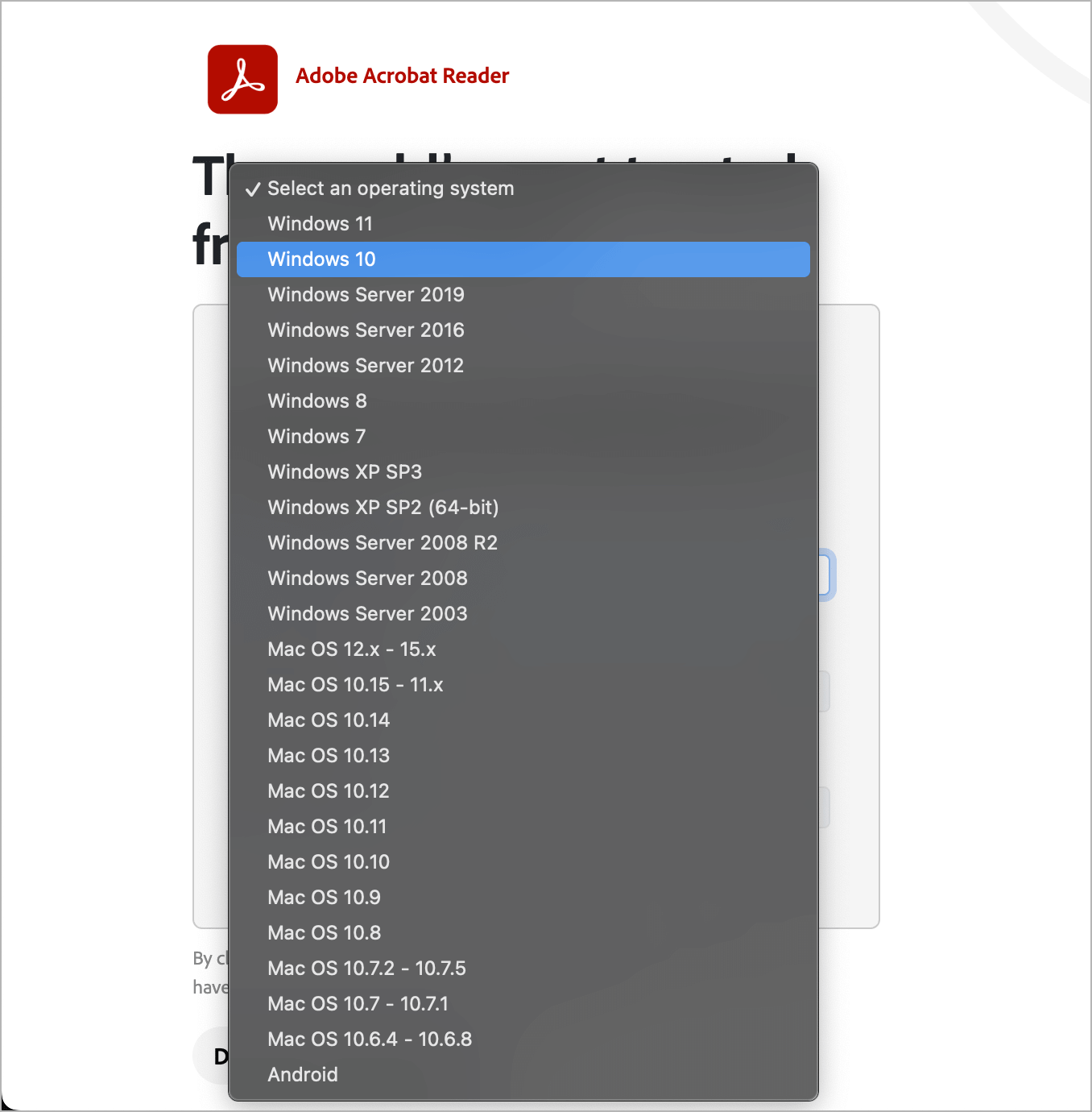 Get Adobe Acrobat Reader Offline Installer (Direct Download Links)