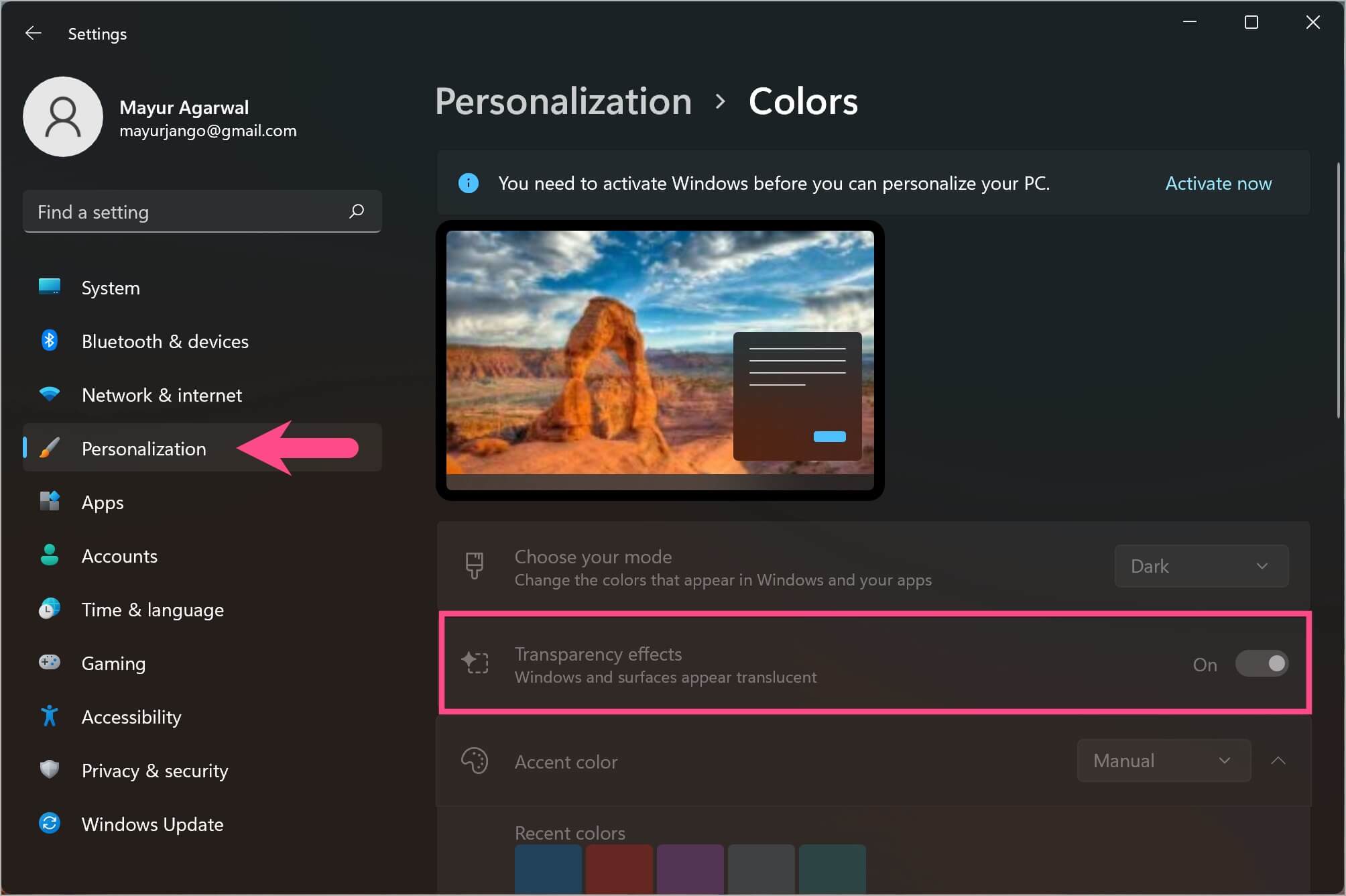 How to Make Windows 11 Taskbar Transparent
