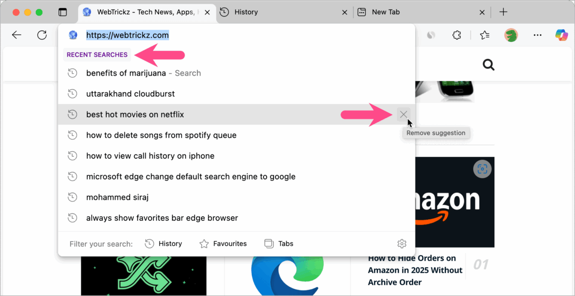 How to Clear or Delete Your Search History in Microsoft Edge