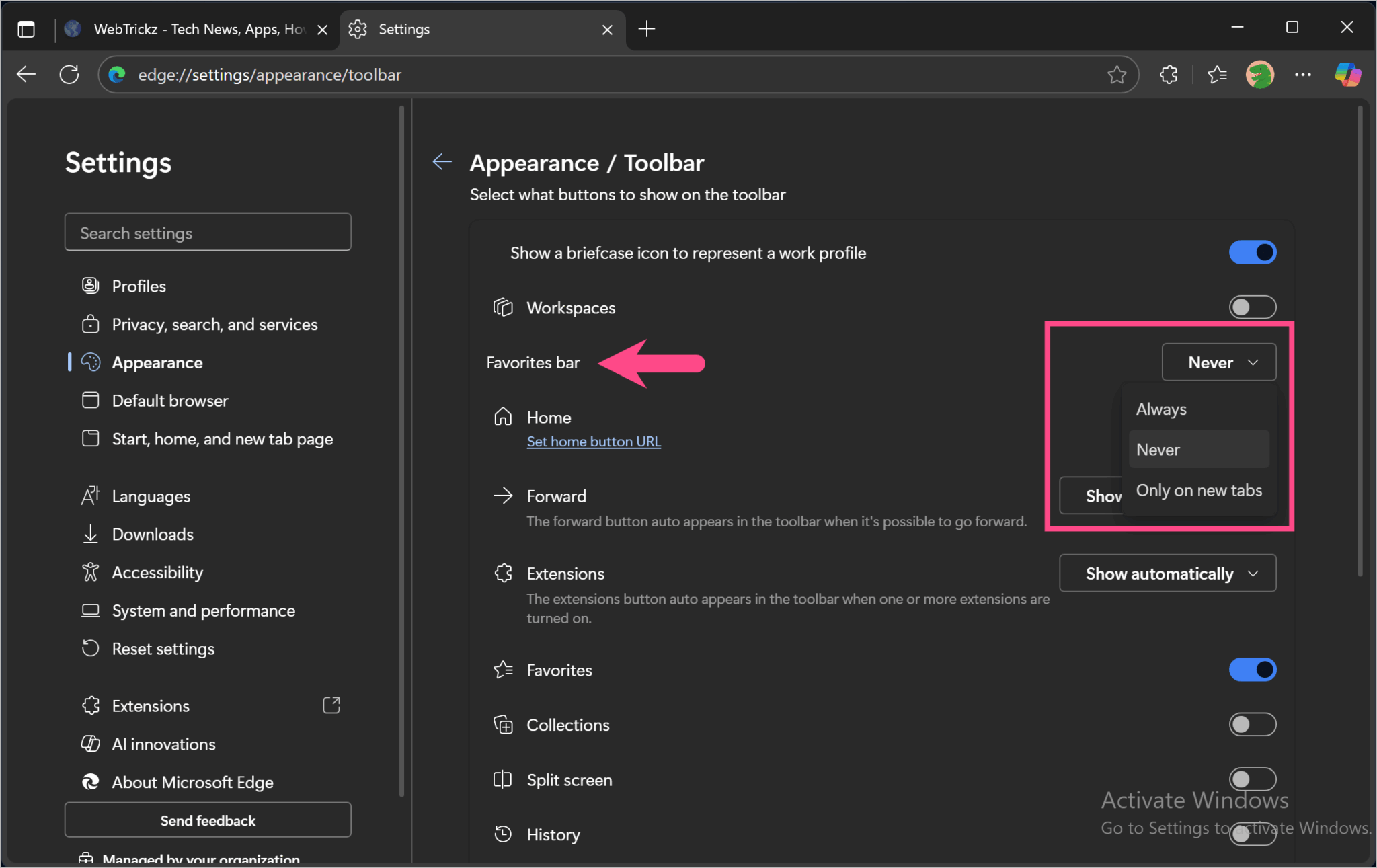 How to Show Favorites Bar in Edge on Windows & Mac (2025)
