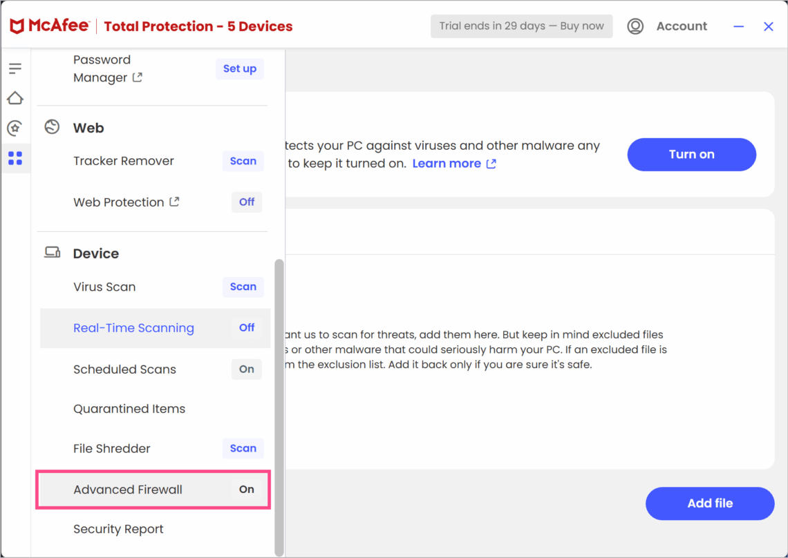 How to Turn Off McAfee Antivirus 2025 in Windows 11 or 10
