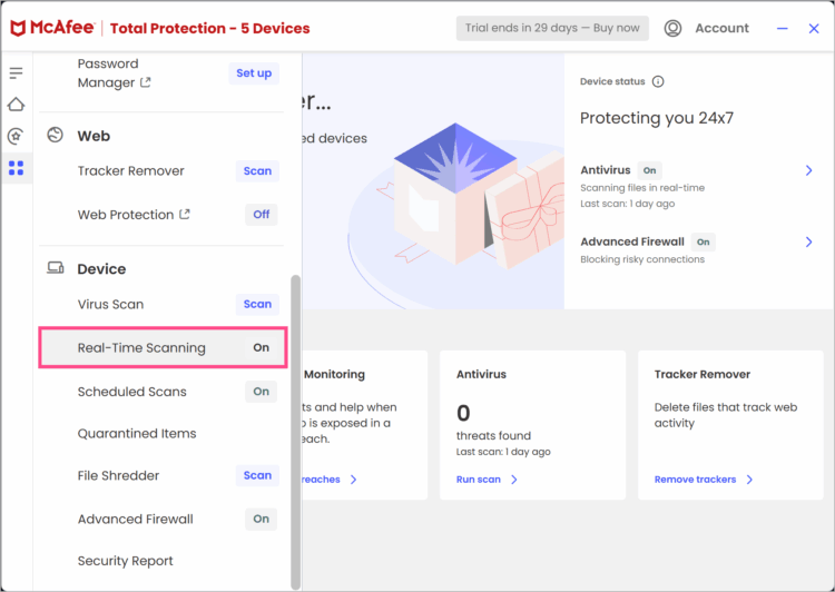 How to Turn Off McAfee Antivirus 2025 in Windows 11 or 10