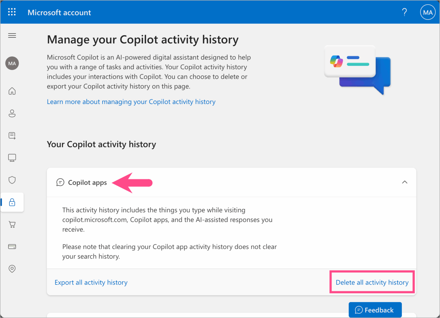 How to Clear or Delete Copilot History in Edge on Windows 11/10